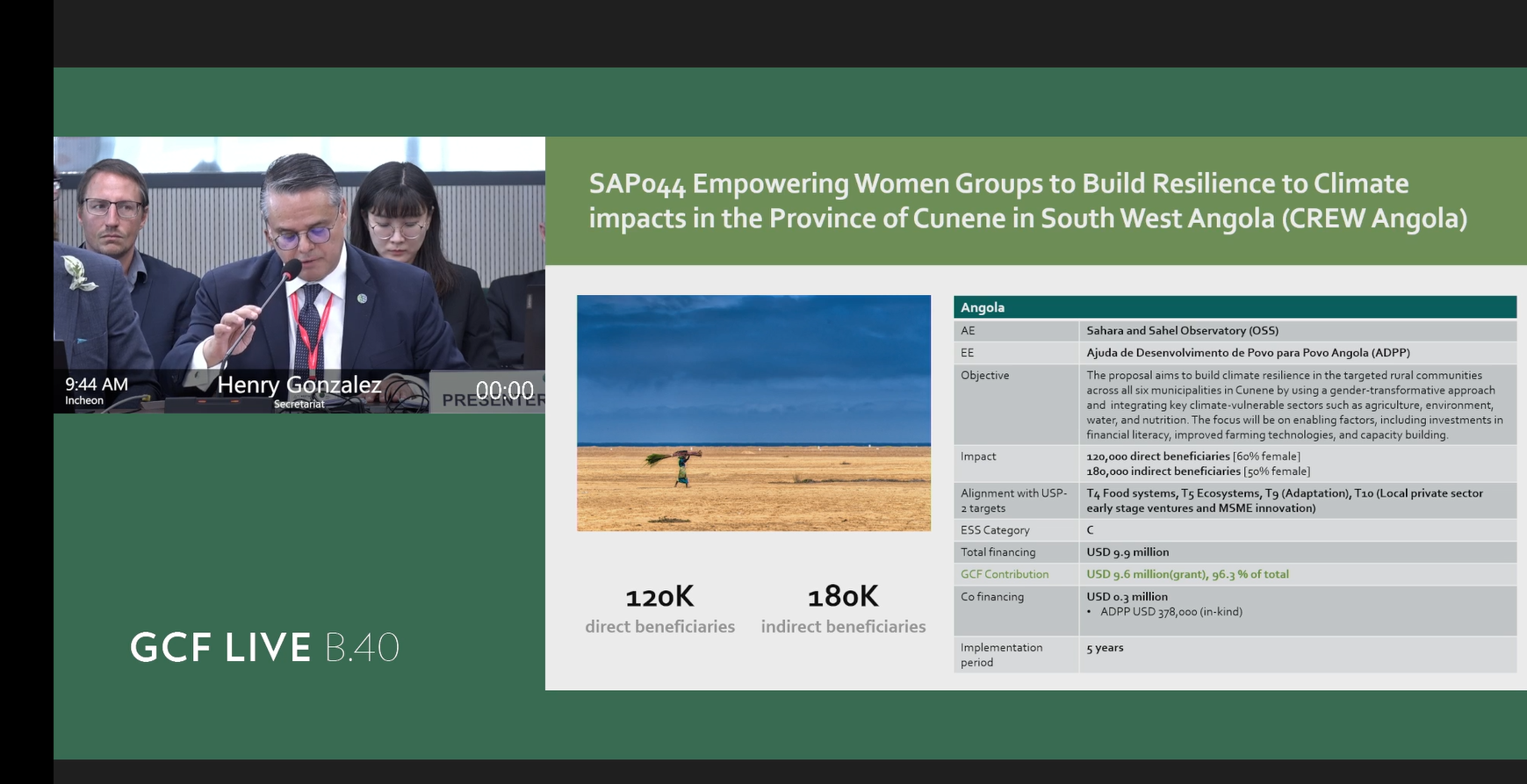 Angola Secures First Single-Country Project Funded by the Green Climate Fund | Welcome at Sahara ...